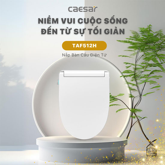 Nắp rửa bồn cầu điện tử Caesar TAF512H - Giá tốt